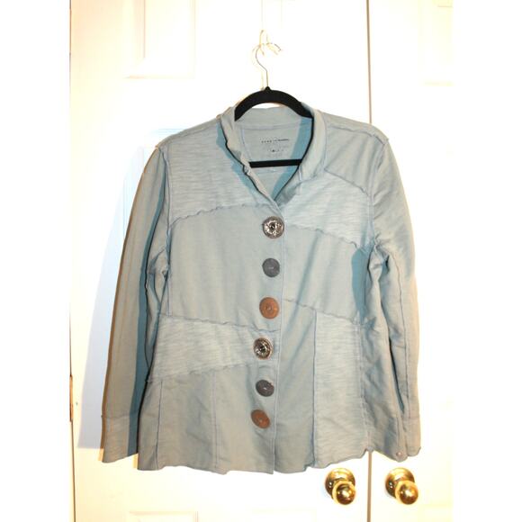 neon buddha | Jackets & Coats | Neon Buddha Green Cotton Knit Jacket W ...